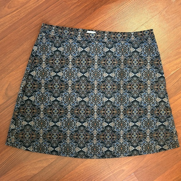 Urban Outfitters | Skirts | Navy Blue Patterned Aline Skirt | Poshmark